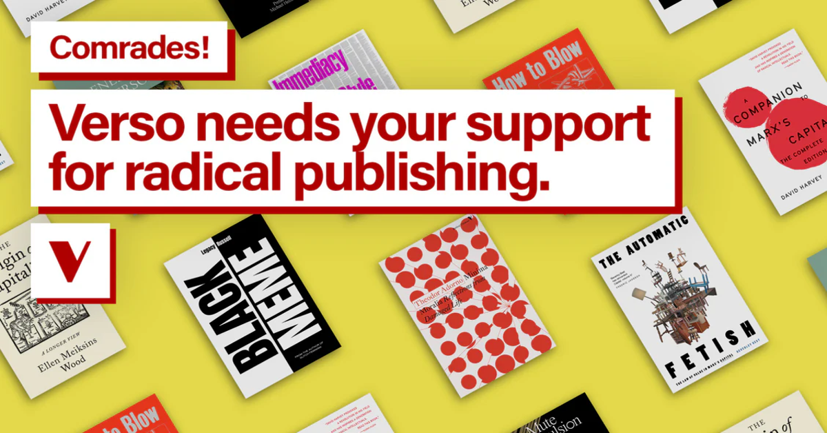 Please Support Verso Books – Anticapitalist Resistance